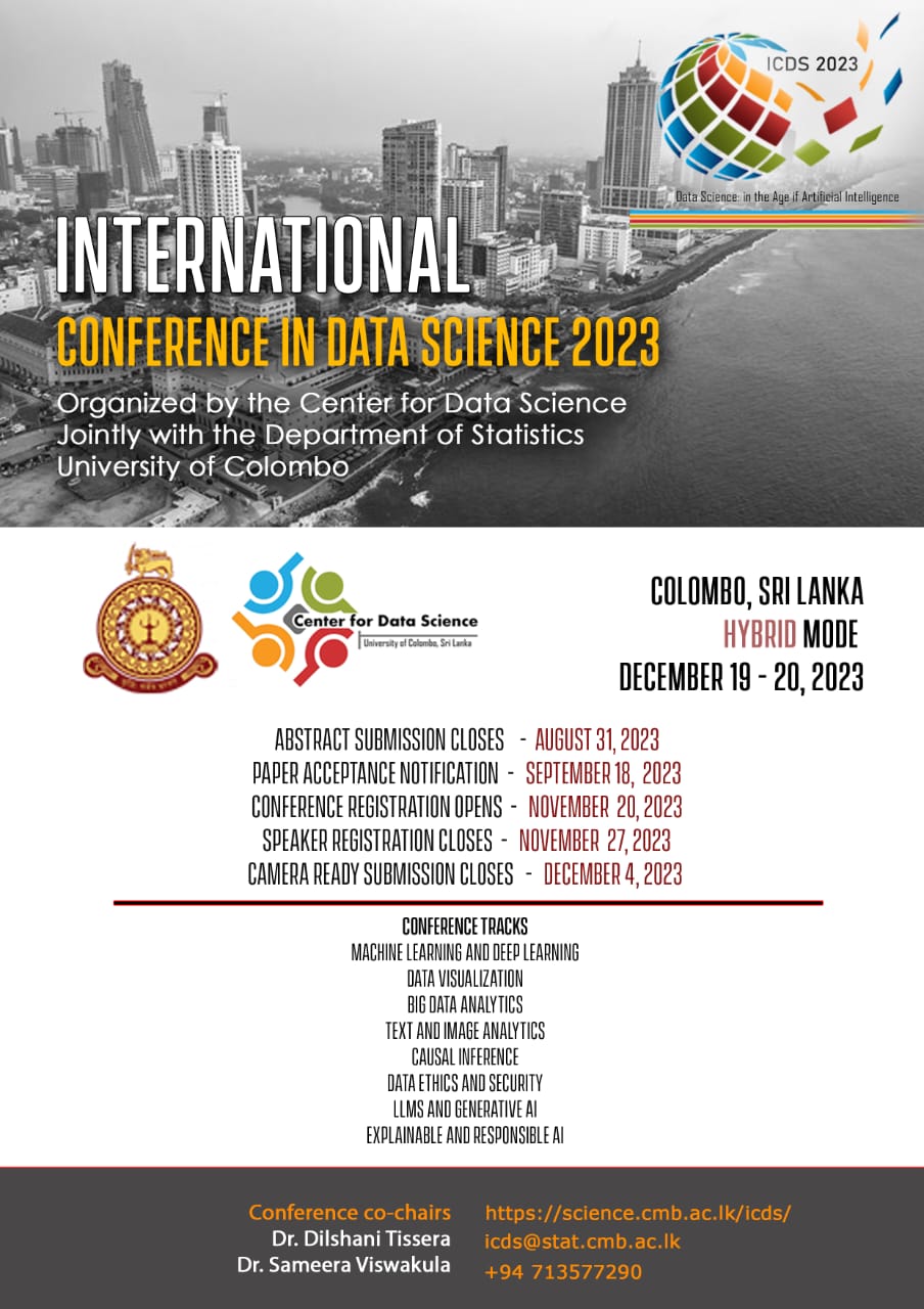 Abstract Submission - ICDS | Department of Statistics - University of ... Abstract Submission - ICDS | Department of Statistics - University of ...