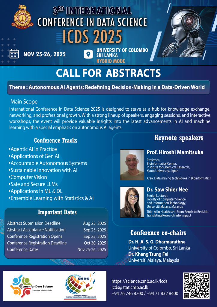 Abstract Submission - ICDS | Department of Statistics - University of Colombo